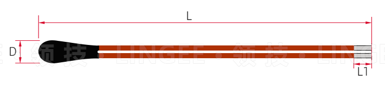 MEB13 47K 50K 3950 NTC Thermistor Miniature Sensor with Epoxy Resin ...